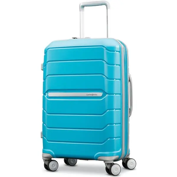 SAMSONITE Freeform Expandable Carry-on Spinner Luggage - Ocean Blue