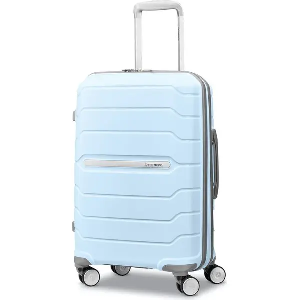 SAMSONITE Freeform Expandable Carry-on Spinner Luggage - Sky Blue