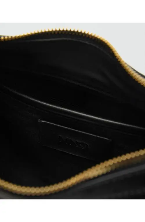 Mango Small Studded Faux Shoulder Bag