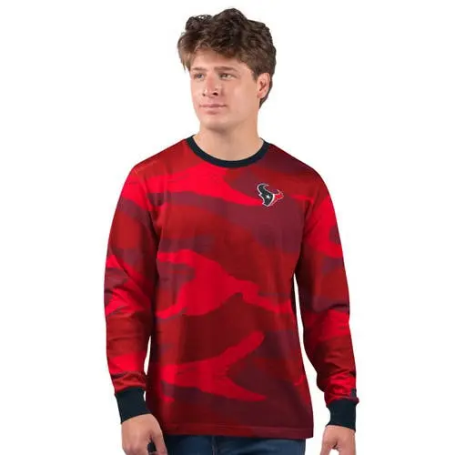 STARTER Houston Texans Thursday Night Gridiron Long Sleeve T-shirt