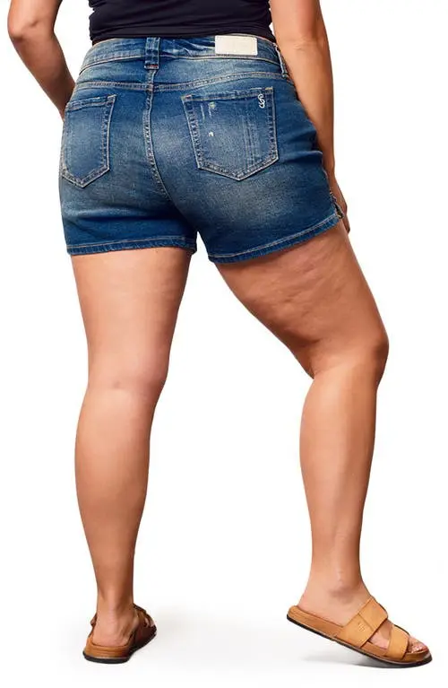 SLINK JEANS Side Vent Denim Shorts