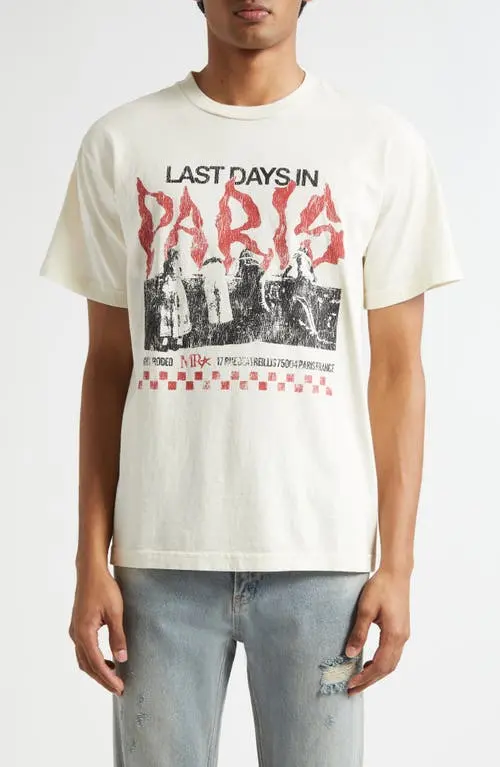 MIDNIGHT RODEO Last Days In Paris Graphic T-shirt - Cream