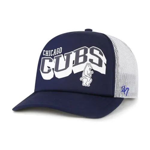 '47 47 Chicago Cubs Meander Foam Trucker Snapback Hat - Navy