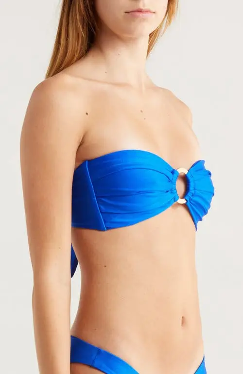KULANI KINIS Strapless O-ring Bikini Top - Blue Lagoon