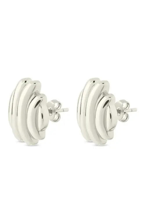 Sterling Forever Rudy Textured Stud Earrings