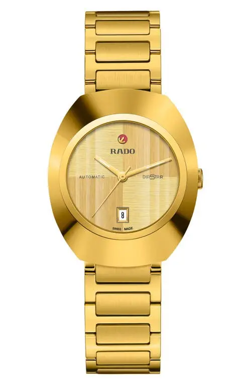 RADO Diastar Original Automatic Bracelet Watch - Gold