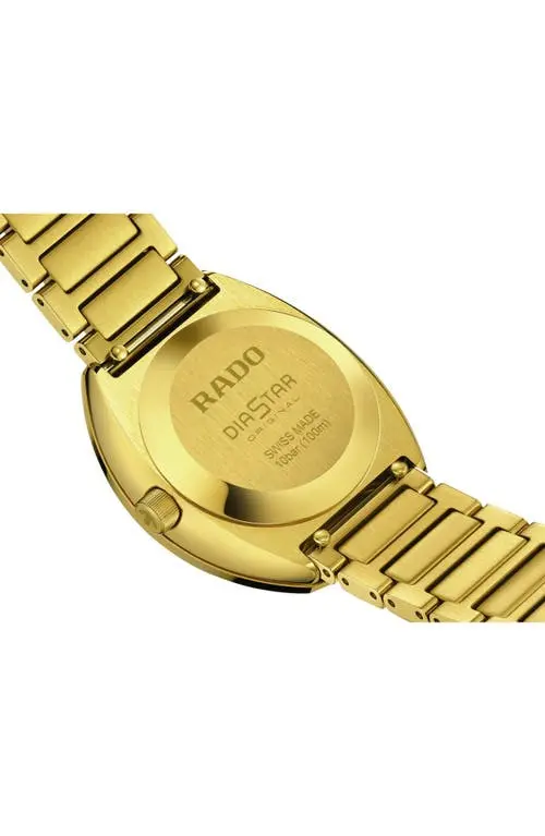 RADO Diastar Original Automatic Bracelet Watch - Gold