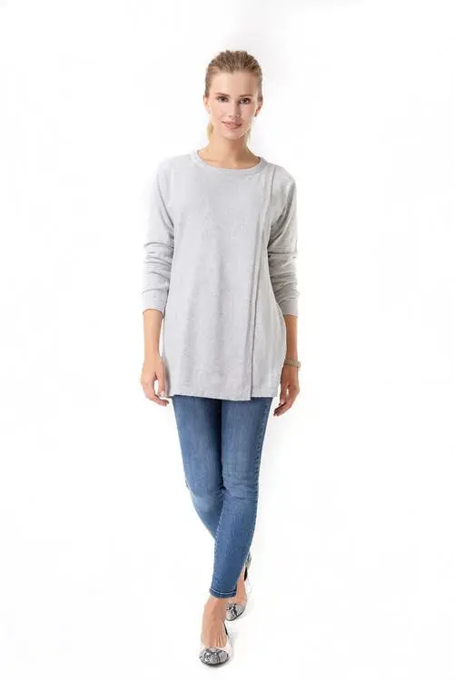 ACCOUCHEE Long Sleeve Maternity/nursing Knit Top