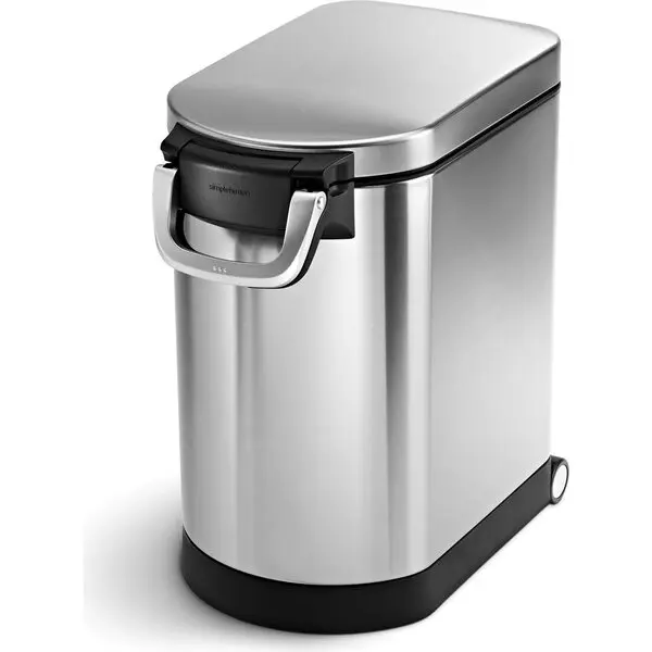 SIMPLEHUMAN Medium Pet Food Can - Brushed