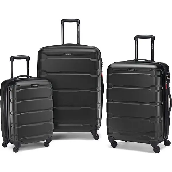 SAMSONITE Omni Pc Hardside Expandable 3-piece Spinner Luggage Set - Black