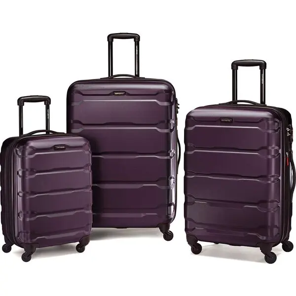 SAMSONITE Omni Pc Hardside Expandable 3-piece Spinner Luggage Set - Purple