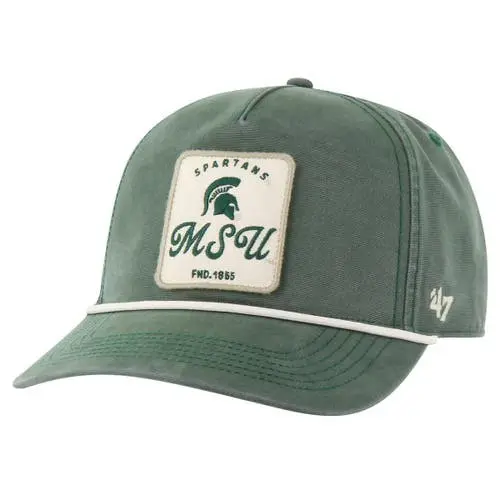 '47 47 Michigan State Spartans Pitstop Hitch Rope Adjustable Hat - Green