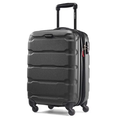 SAMSONITE Omni Pc Hardside Expandable Carry-on Spinner Luggage - Black