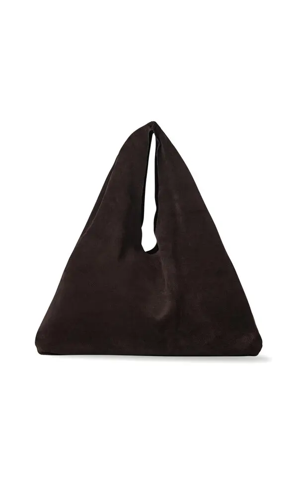 THE ROW Small Bindle Suede Bag - Brown