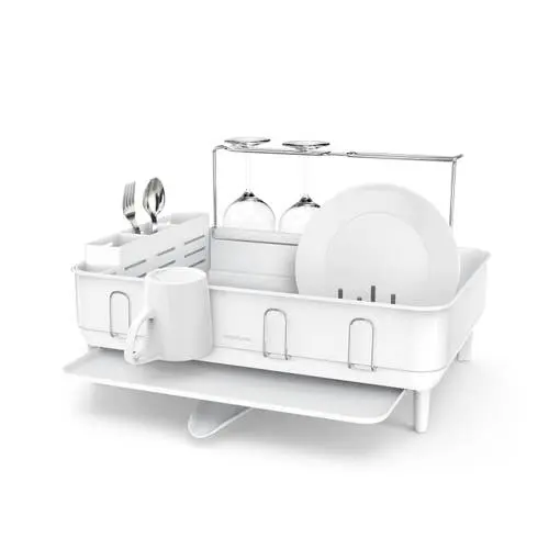 SIMPLEHUMAN Steel Frame Dishrack - White