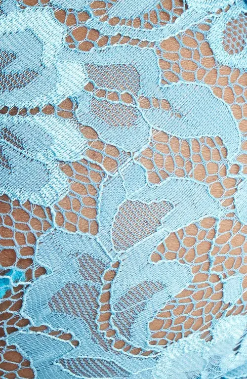 KILO BRAVA Triangle Lace Bralette - Blue