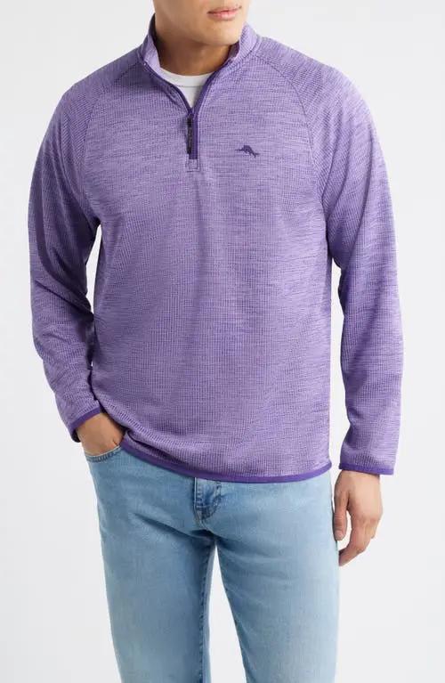 Tommy Bahama Palm Pro Islandzone® Performance Half Zip Pullover - Rich Amethyst