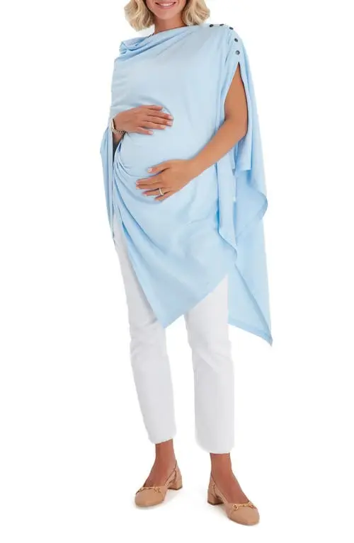 ACCOUCHEE Four In One Multipurpose Supreme Cotton Cape - Baby Blue