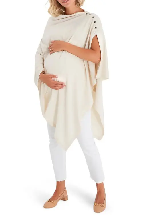 ACCOUCHEE Four In One Multipurpose Supreme Cotton Cape - Beige