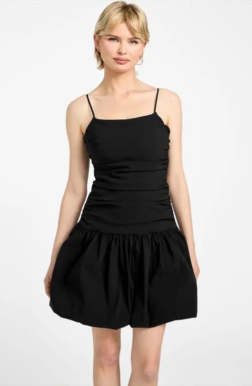Guess Felicity Bubble Hem Fit & Flare Dress
