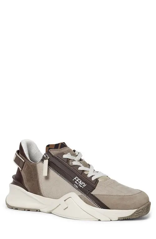 Fendi Flow Sneaker - Beige/ Light Khaki