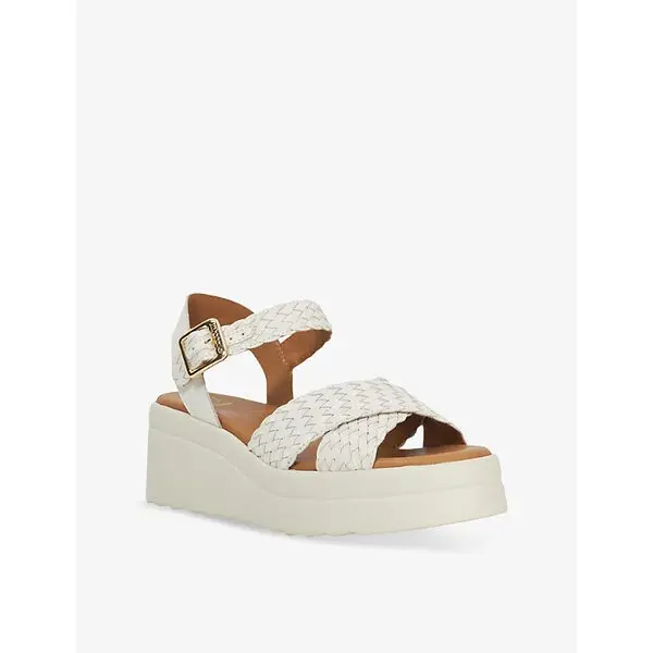 DUNE Kinleys Braided-leather Sandals - Ecru Leather