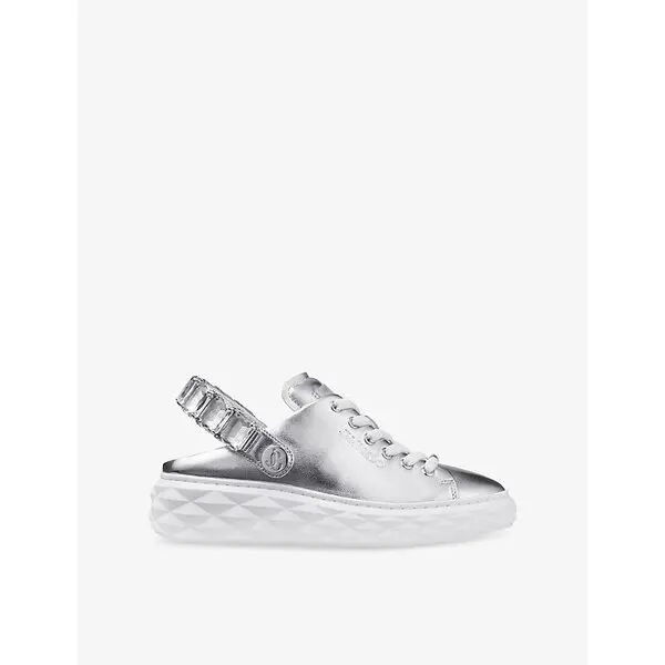 JIMMY CHOO Diamond Sling Leather Low-top Trainers