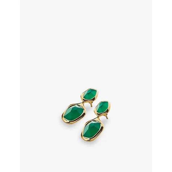 Monica Vinader Odyssey Cocktail Drop Earrings - Green