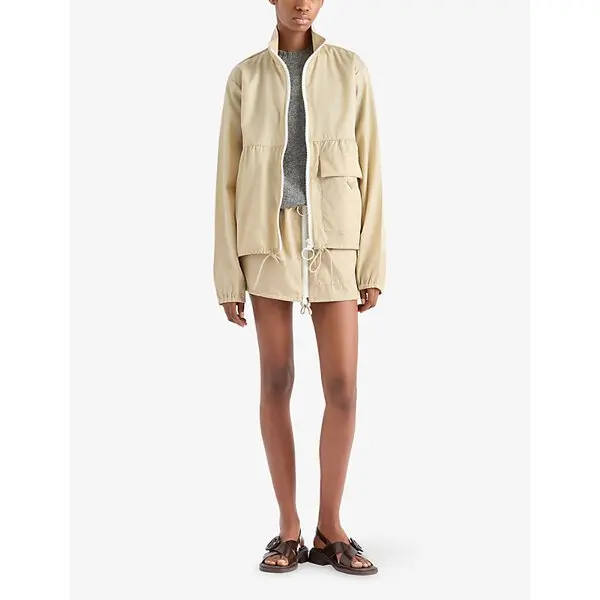 Prada Re Nylon Blouson Jacket - Neutral