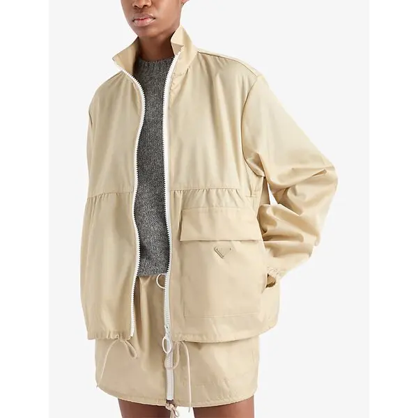 Prada Re Nylon Blouson Jacket - Neutral