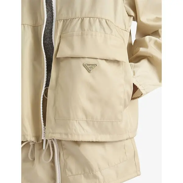 Prada Re Nylon Blouson Jacket - Neutral