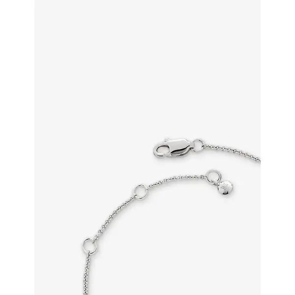 Monica Vinader July Birthstone Ruby And Sterling Bracelet - Silver