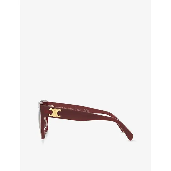 Celine Rectangle-frame Acetate Sunglasses