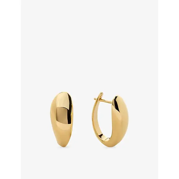 Monica Vinader Nura Reef Large Hoop Earrings - Gold