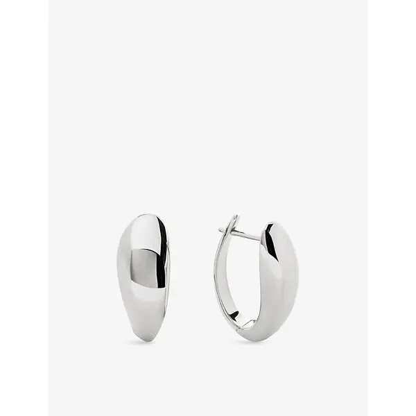 Monica Vinader Nura Reef Large Hoop Earrings - Silver