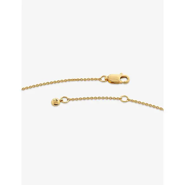 Monica Vinader Initial P Stamp Vermeil Bracelet - Gold
