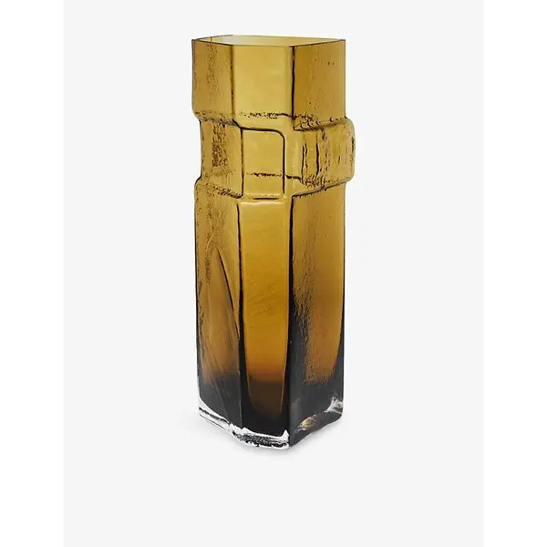 FERM LIVING Utzon Can Lis Muro Glass Vase 38cm - Recycled Amber