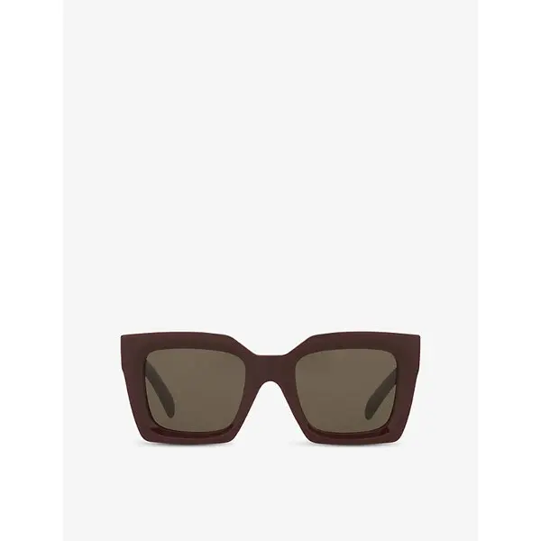Celine Rectangle-frame Acetate Sunglasses