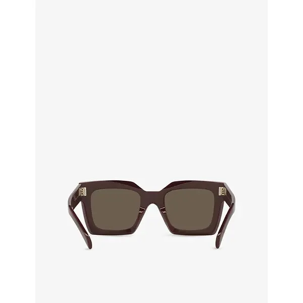 Celine Rectangle-frame Acetate Sunglasses