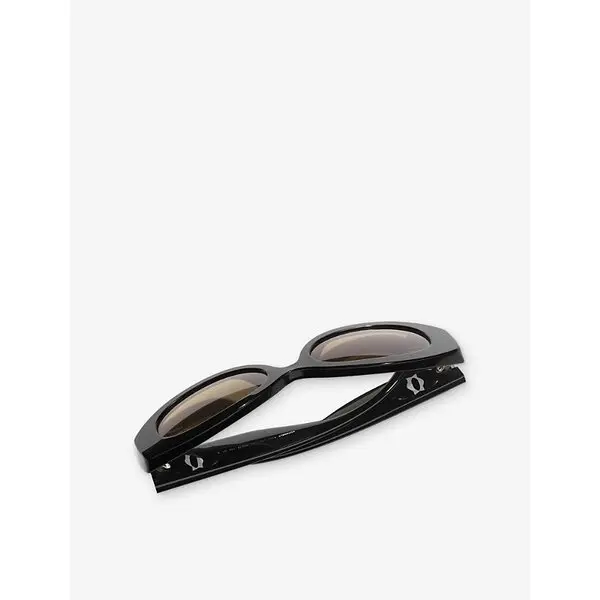 Chanel Ch5528 Oval-frame Sunglasses - Black