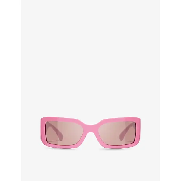 Chanel Ch5526 Rectangle-frame Sunglasses - Pink