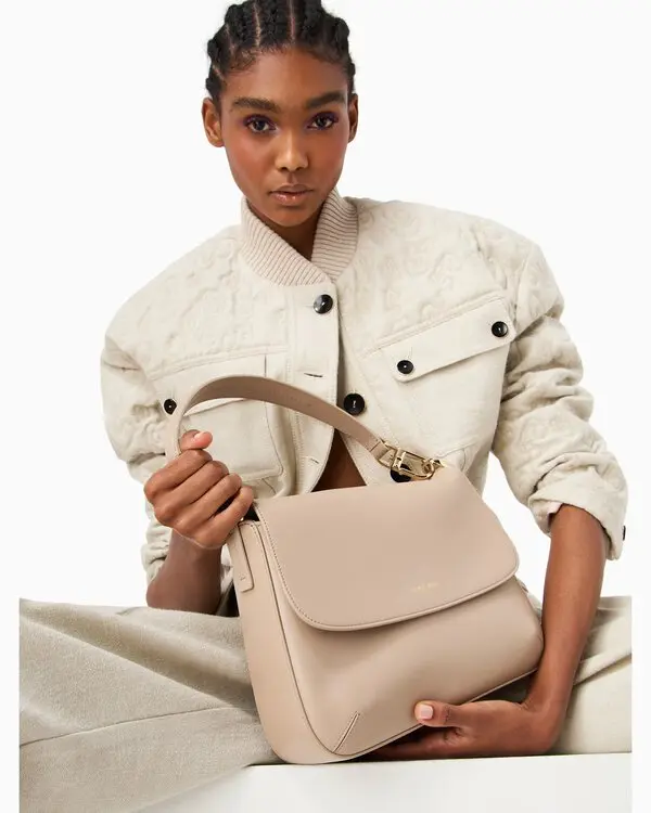 Giorgio Armani Medium La Prima Soft Bag - Beige