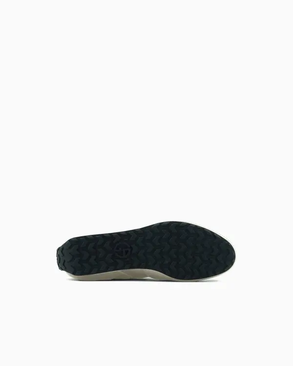 Giorgio Armani Lamé Leather Sneakers