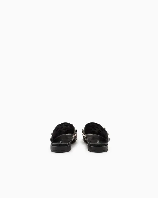 Giorgio Armani X 10 Corso Como Rhinestone Embellished Mules