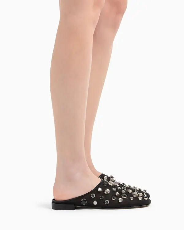 Giorgio Armani X 10 Corso Como Rhinestone Embellished Mules
