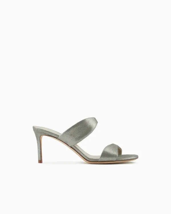 Giorgio Armani Heeled Liquid Suede Sandals