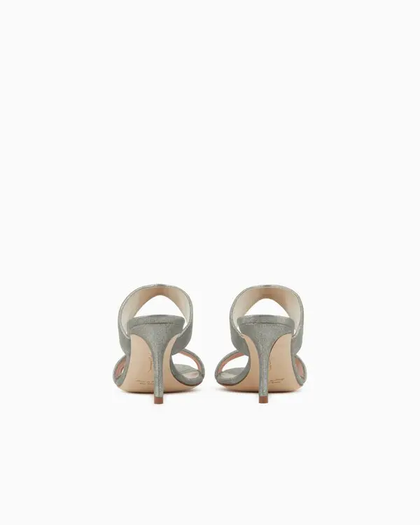 Giorgio Armani Heeled Liquid Suede Sandals
