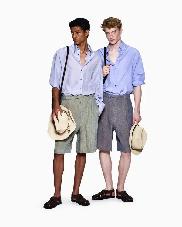 Giorgio Armani Linen Bermuda Shorts