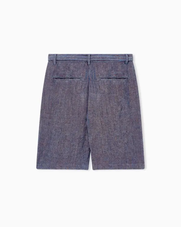 Giorgio Armani Linen Bermuda Shorts