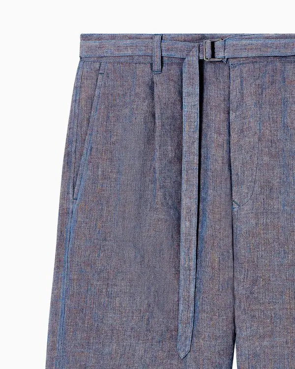 Giorgio Armani Linen Bermuda Shorts
